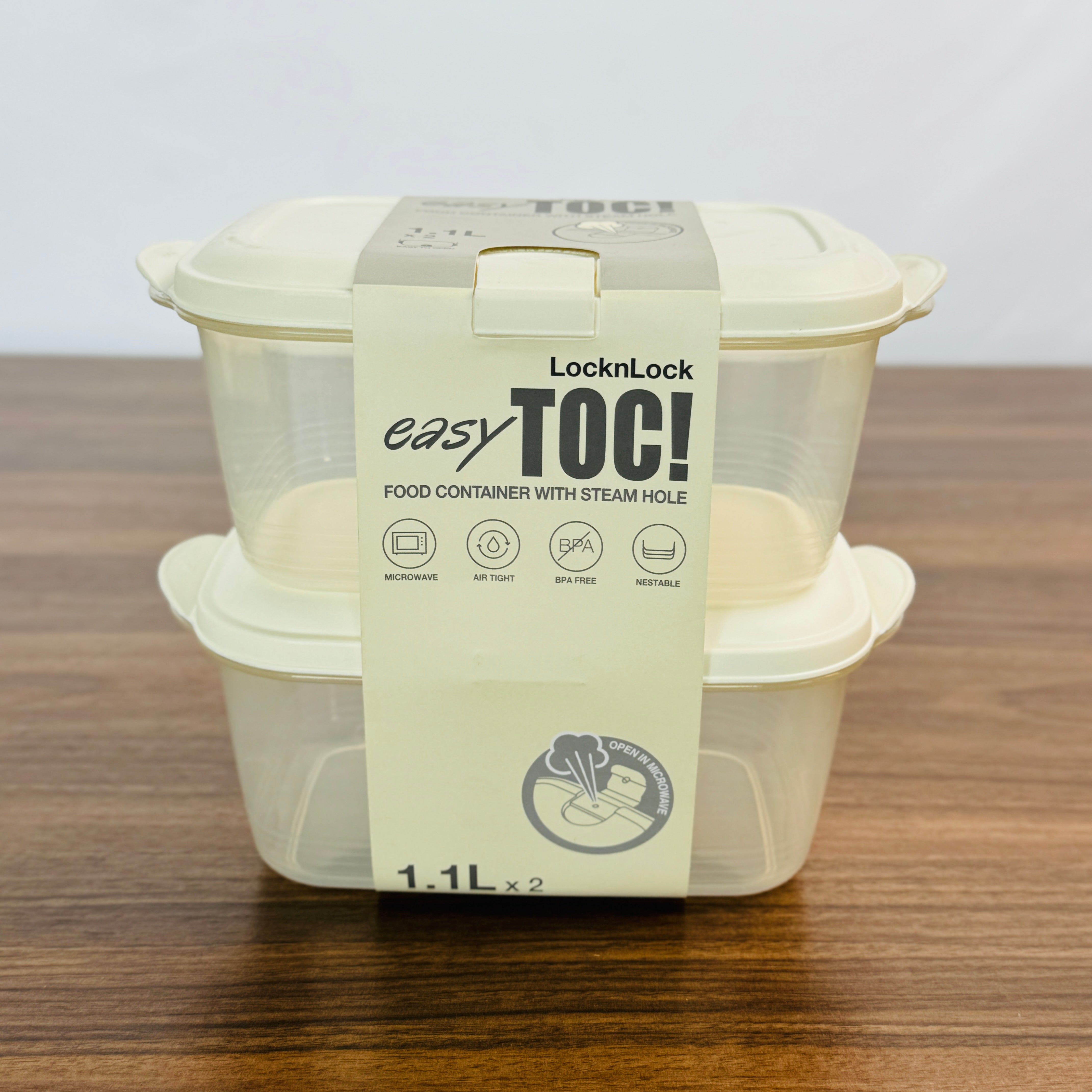 Easy Toc Container 1.1L (2P-Set) White – Clearance Store